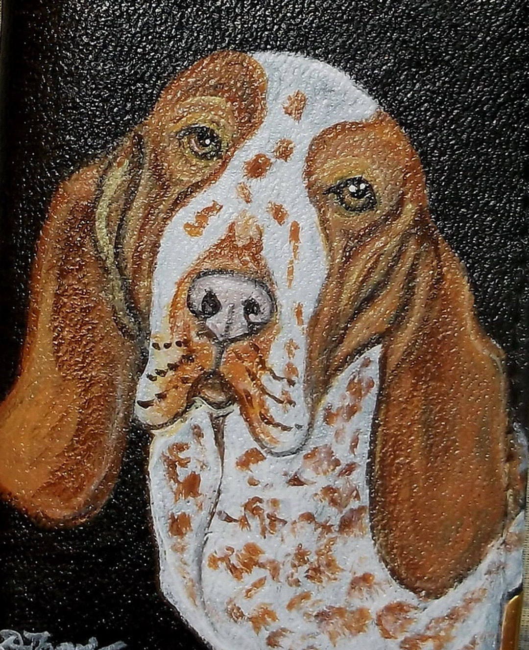 Bracco Italiano Dog Checkbook Cover, Leather Checkbook Holder, Dog ...