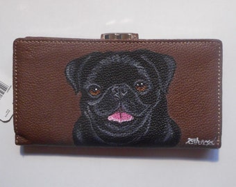 Maltipoo Dog Portrait Wallet for Women Hand Painted Leather | Etsy