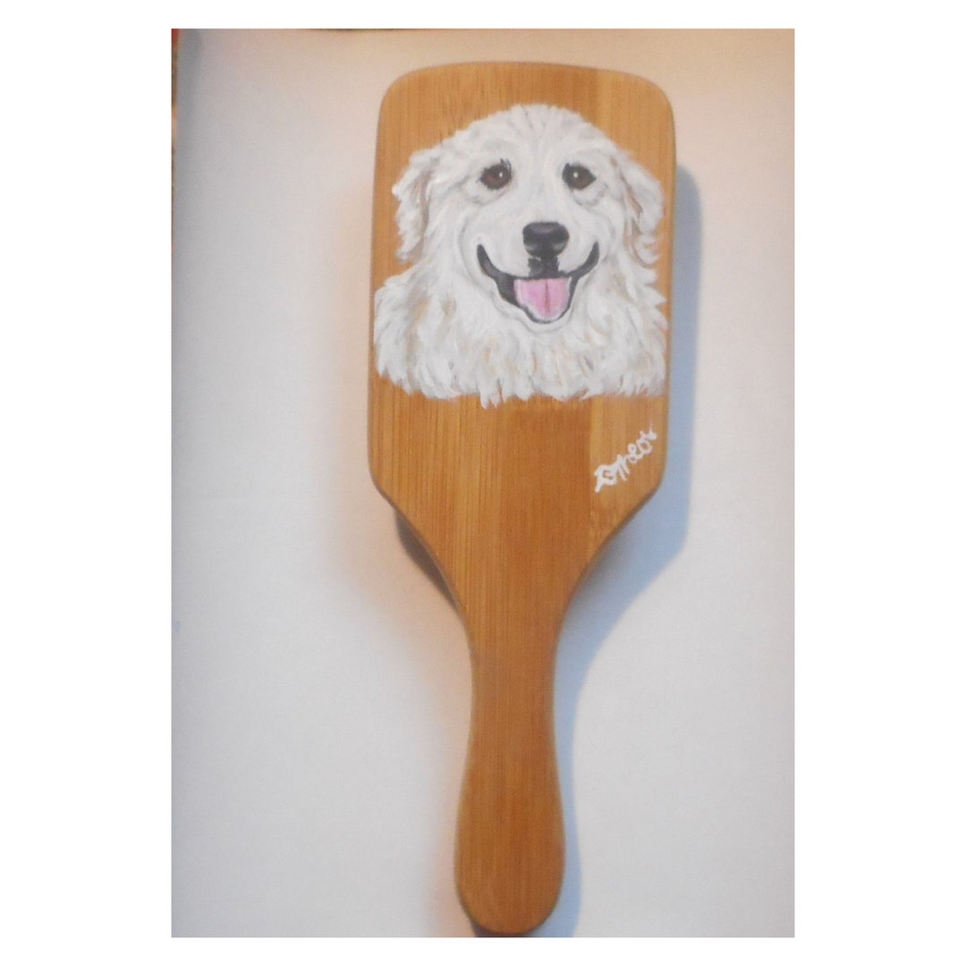 Great Pyrenees Dog Hairbrush, Pet Grooming Brush, Dog Lover Gift - Etsy