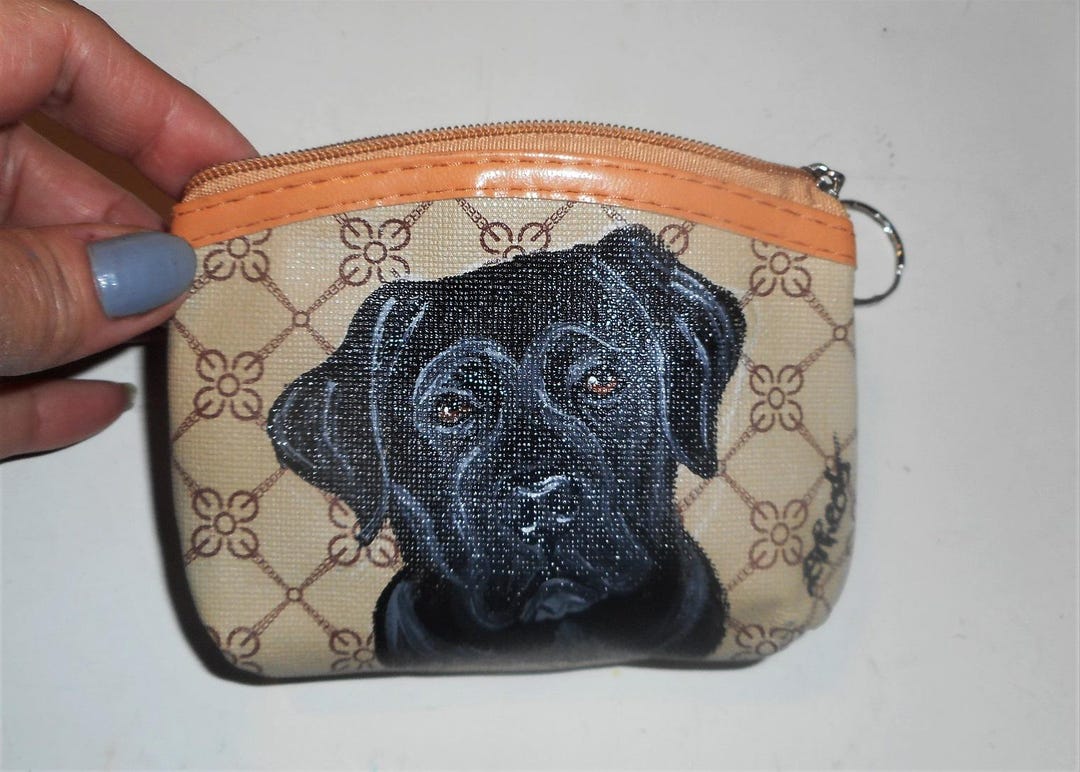 Black Labrador Retriever Dog Coin Purse With Key Chain, Dog Person Gift ...