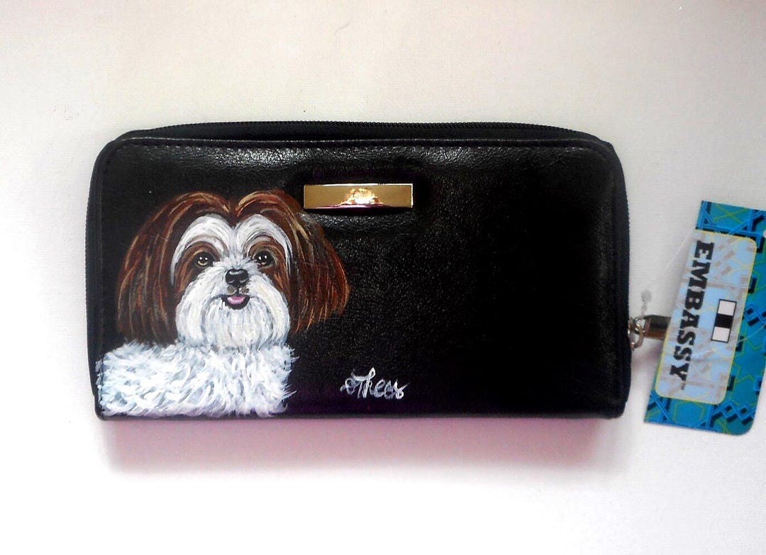 Shih Tzu Dog Wallet for Women, Leather Wallet, Dog Mom Gift, Mother's ...