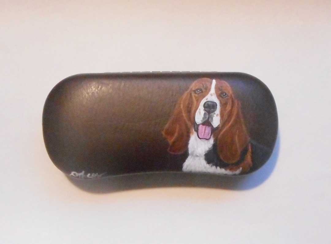 Basset Hound Dog Eyeglass Case, Protective Glasses Case, Pet Lovers ...
