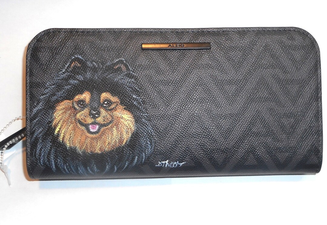 Pomeranian Dog Wallet for Women, Hand Painted Purse, Dog Mom Gift - Etsy