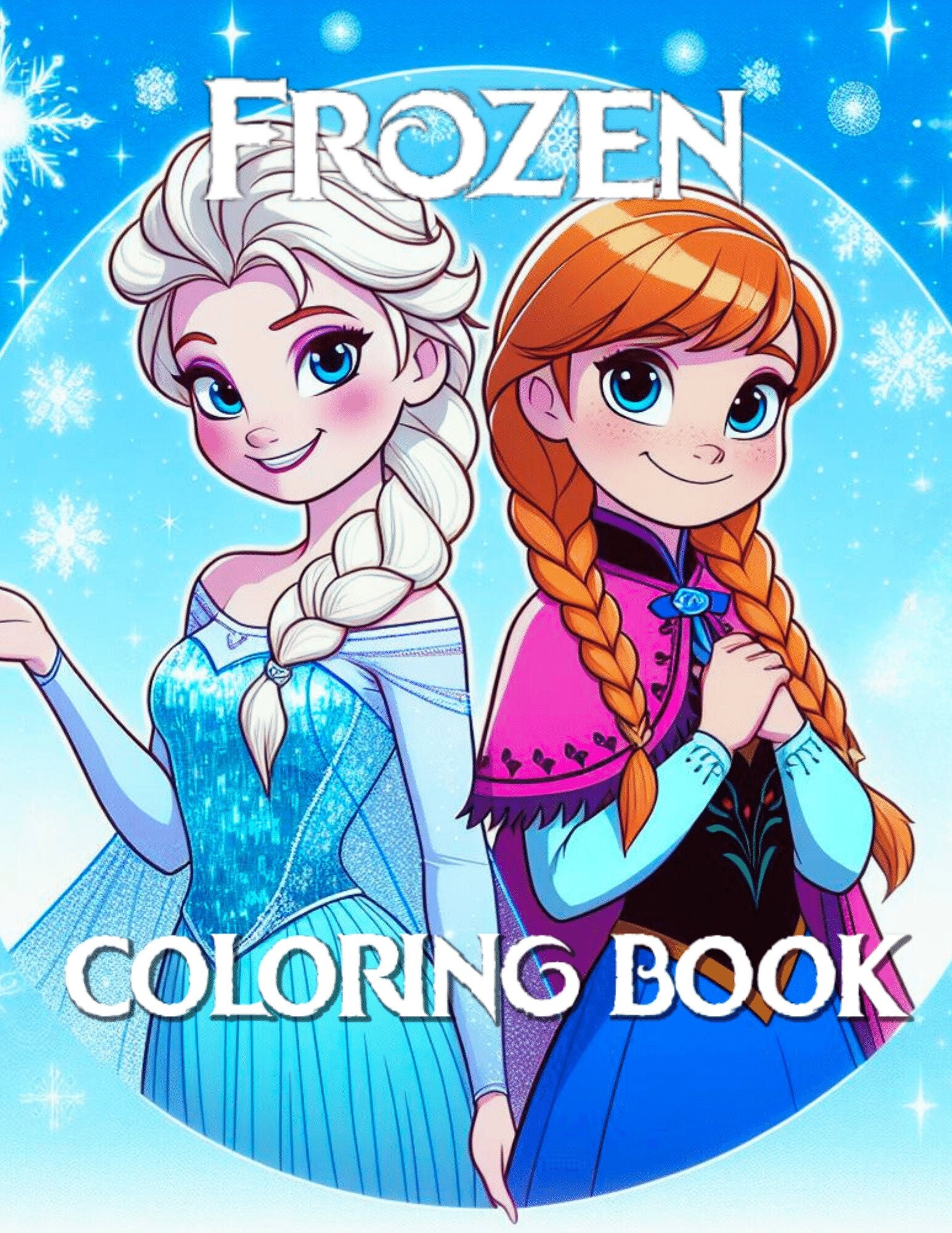 Frozen Coloring Book Frozen Coloring Pages Frozen Party Favors ...