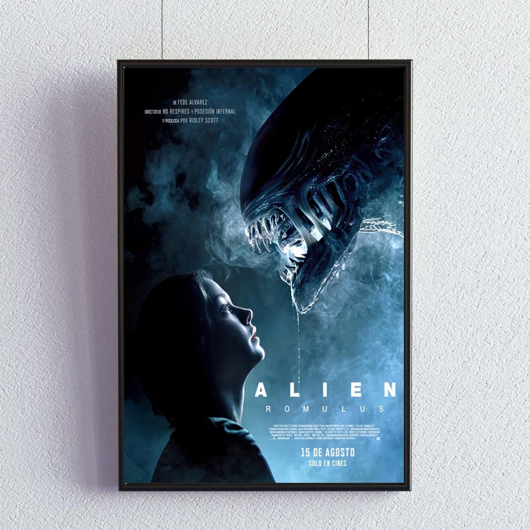 Alien Romulus Movie Poster, 2024 High Quality Canvas Wall Art, Room ...