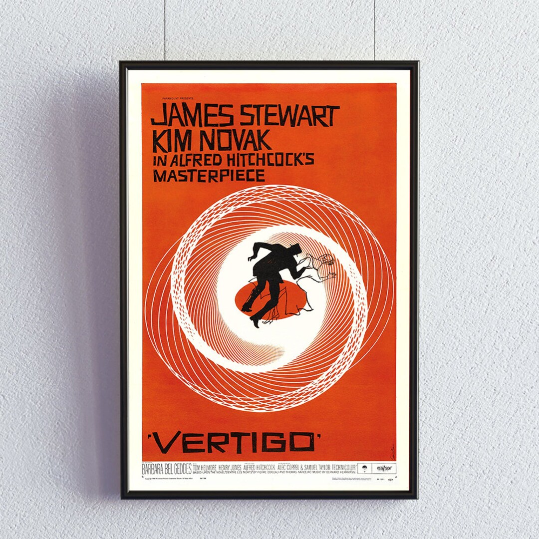 Vertigo Movie Poster, 2024 High Quality Canvas Wall Art, Room Decor ...