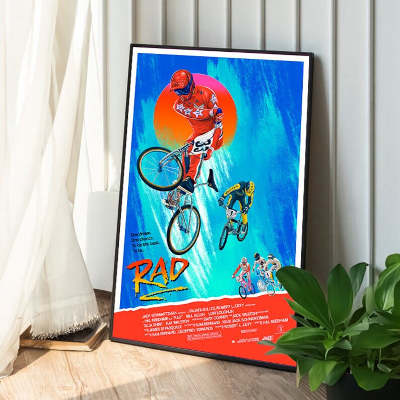 RAD Movie Poster, 2024 High Quality Canvas Wall Art, Room Decor, Gift ...