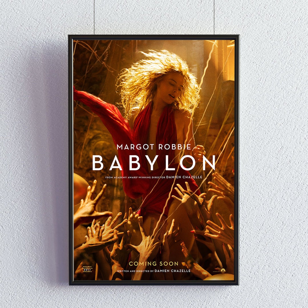 Babylon Movie Poster, 2024 High Quality Canvas Wall Art, Room Decor ...