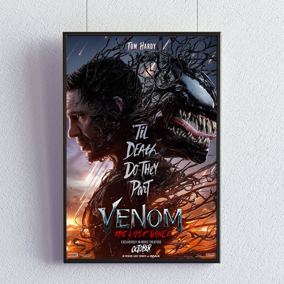 Venom, affiche du film The Last Dance, 2024 toile d'art murale de haute qualité, décoration de ...