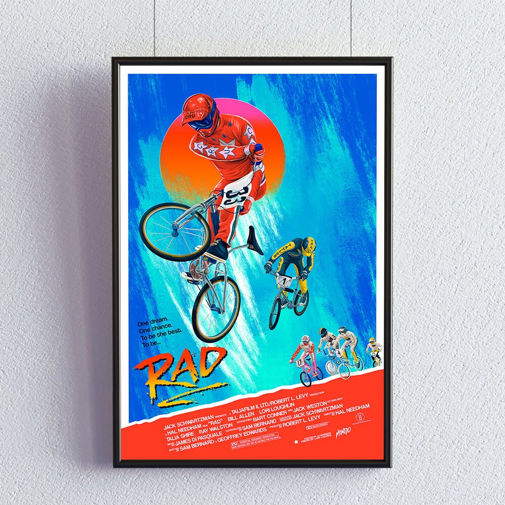 RAD Movie Poster, 2024 High Quality Canvas Wall Art, Room Decor, Gift ...
