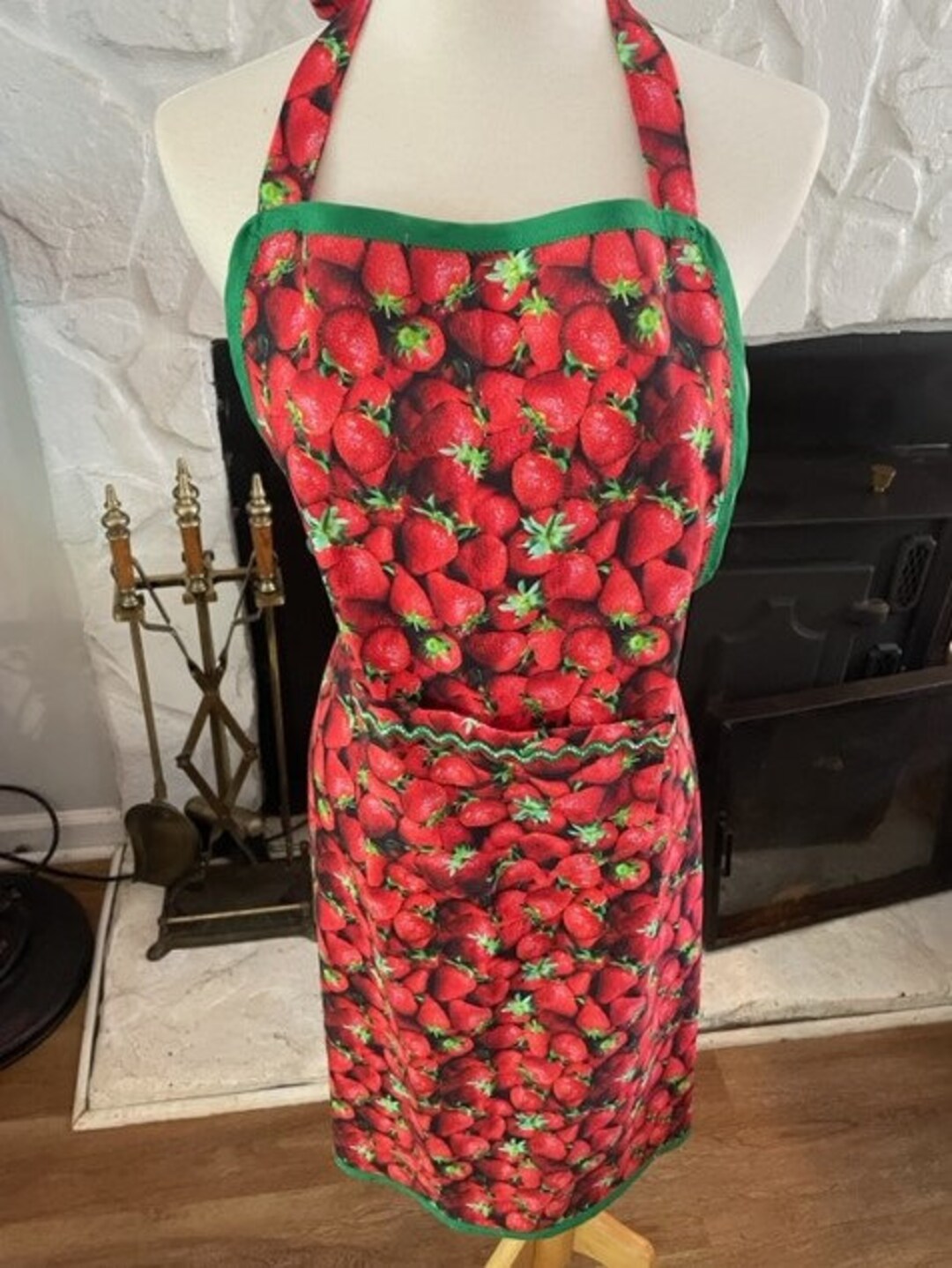 Strawberry Apron Plus Size for the Tall and Fluffy Cook, Gardener, or ...