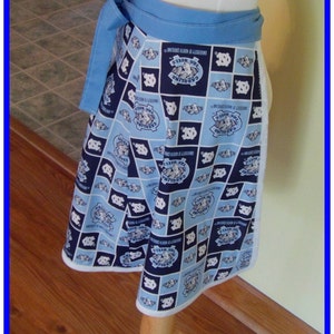 Custom Apron Made From Cotton UNC Tarheel Fabric - Etsy