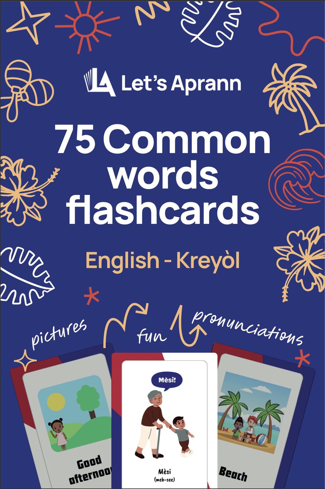 Flashcards for English Speakers to Learn Haitian Creole and Haitian ...