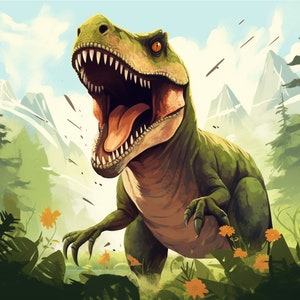 Prehistoric Panorama: Dynamic Dinosaur PNG Images for Mesozoic Artworks ...