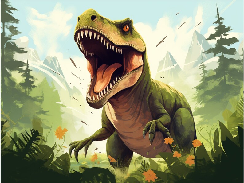 Prehistoric Panorama: Dynamic Dinosaur PNG Images for Mesozoic Artworks ...