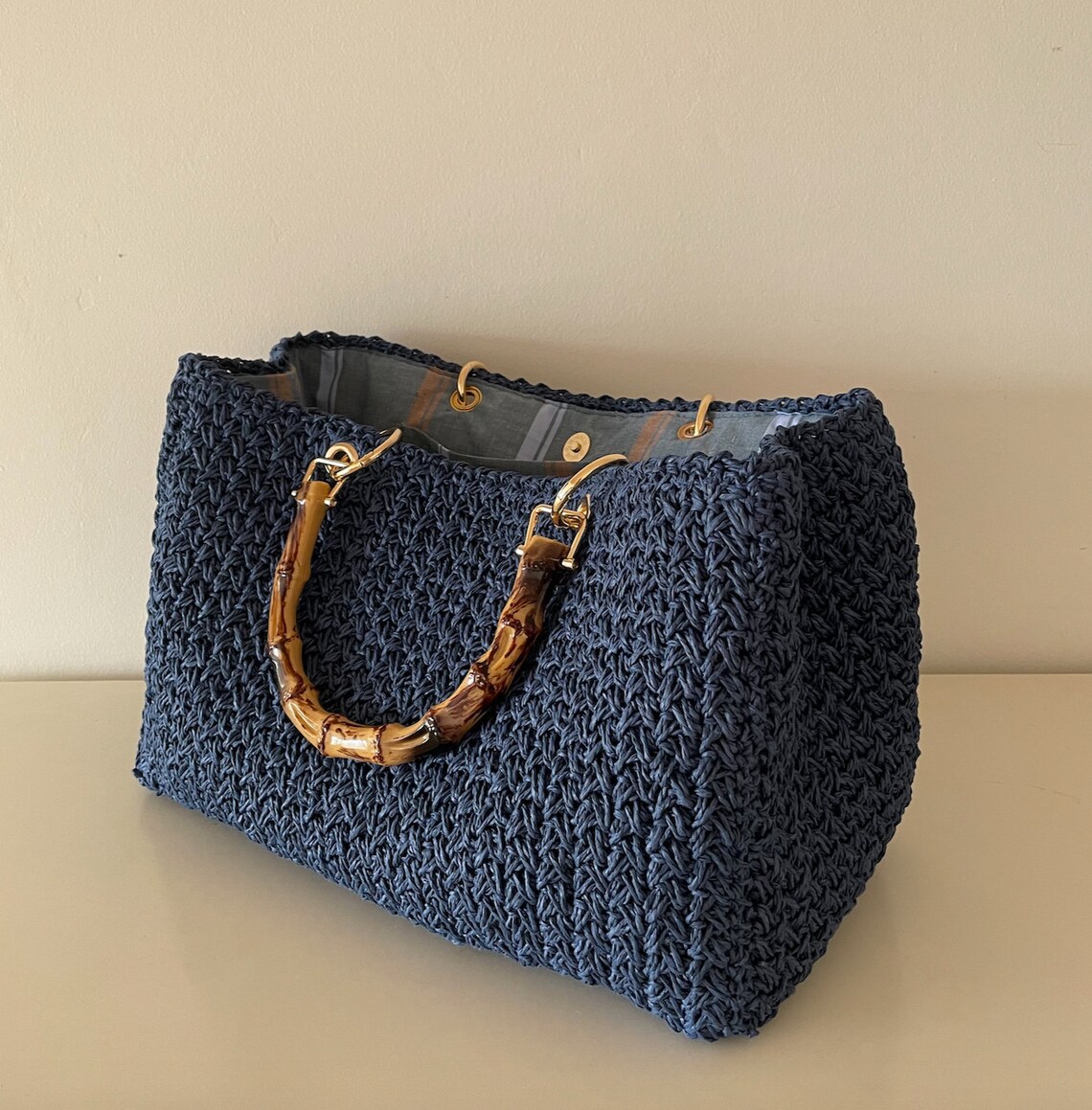 TERRA Handmade Raffia Handbag - Etsy