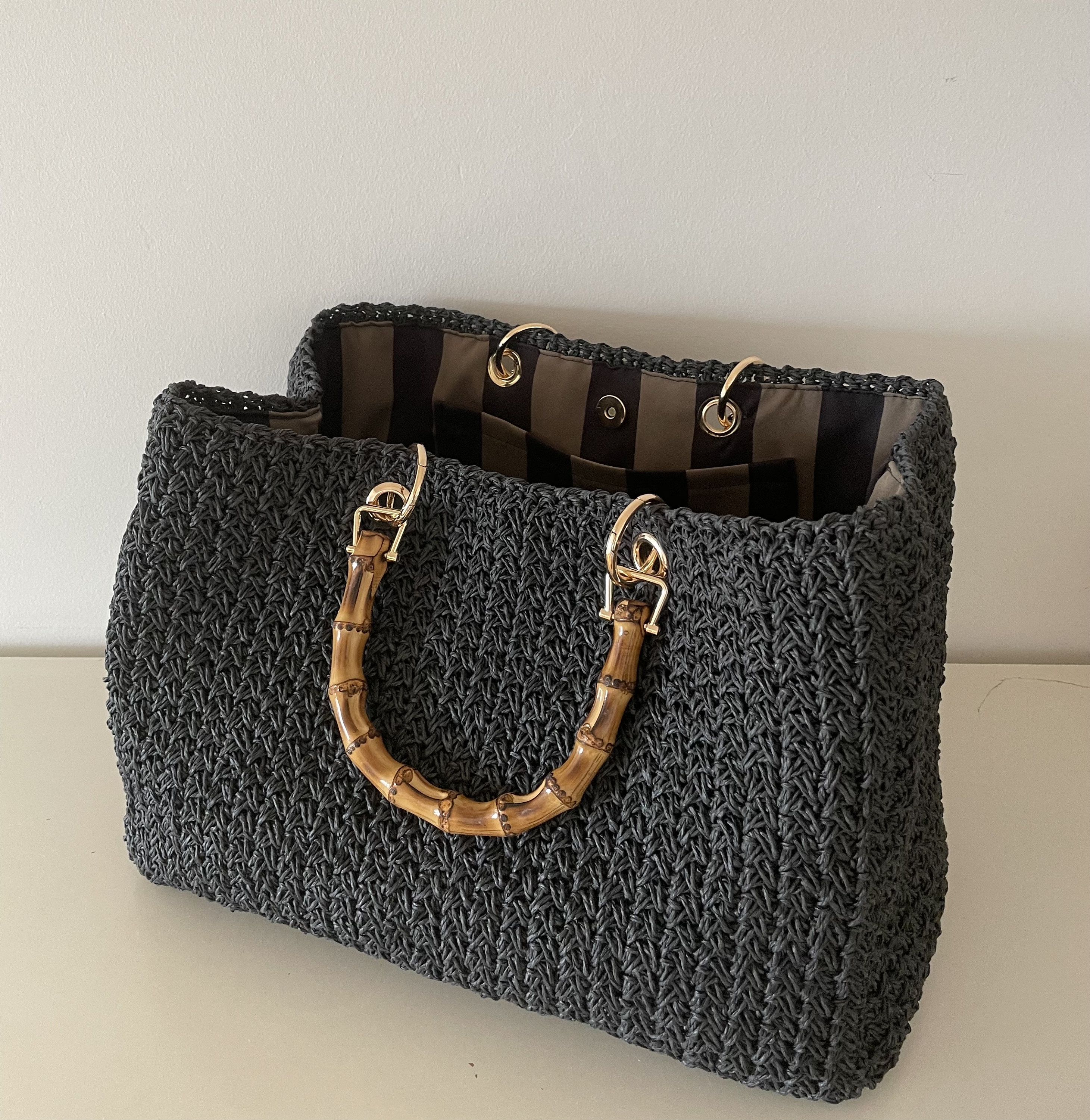 TERRA Handmade Raffia Handbag - Etsy