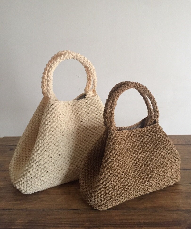 GHADA Handmade Raffia Tote Bag - Etsy