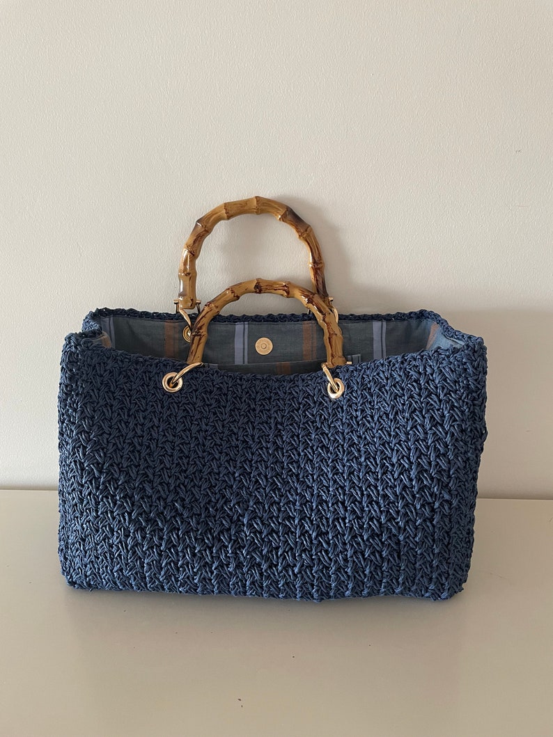 TERRA Handmade Raffia Handbag - Etsy