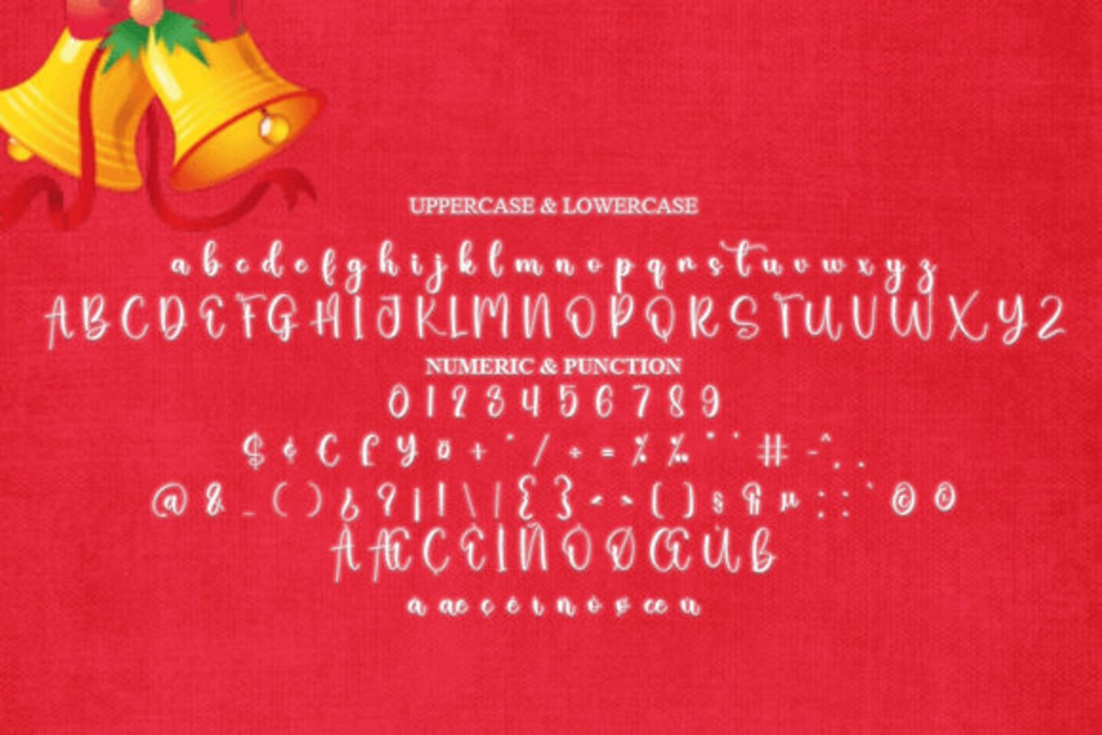 Retro Christmas Font, Display Script Font, Handwritten Font, Personal ...