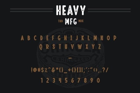 Heavy Mfg Font, Display Font, Script Font, Wedding Font, Modern Font ...