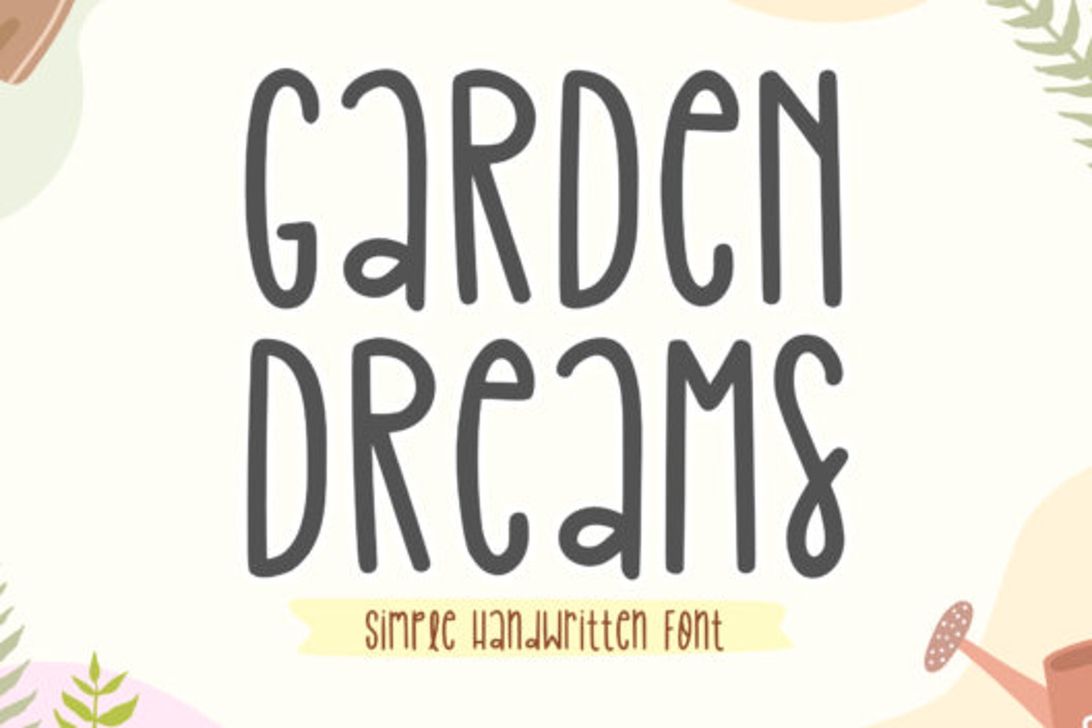 Garden Dreams Font, Modern Classic Font, Handwritten Font, Personal ...