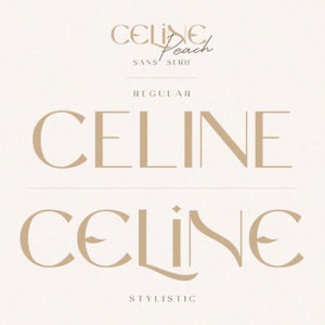 Celine Peach Font, Elegant Font, Calligraphy Font, Modern Font ...