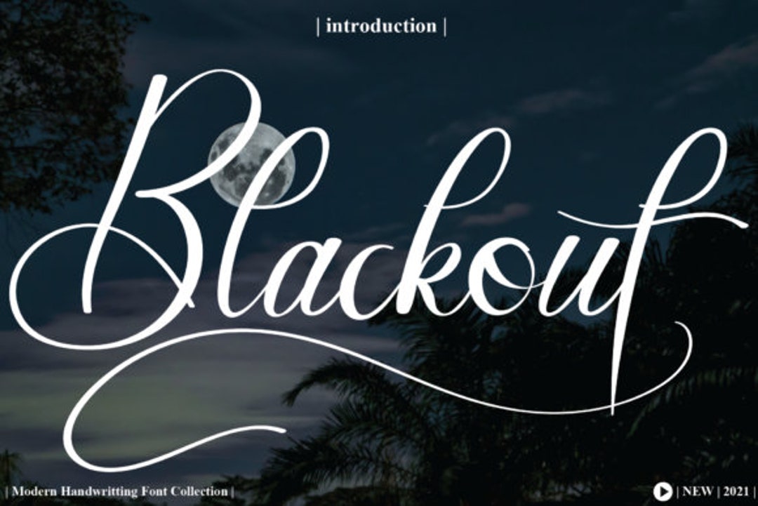 Blackout Font, Display Font, Script Font, Modern Font, Wedding Font, Modern Font, Branding Font ...