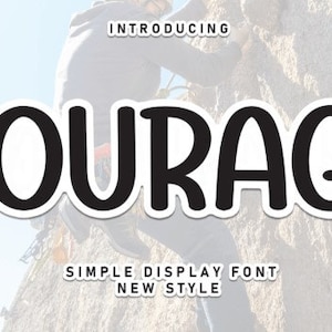 Courage Font, Minimalist Font, Cricut Fonts, Casual Font, Modern Font ...