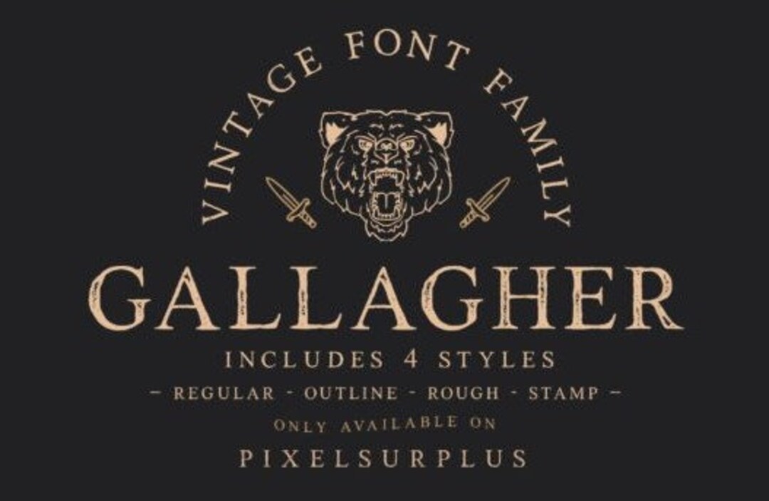 Gallagher Font, Display Font, Script Font, Wedding Font, Modern Font ...