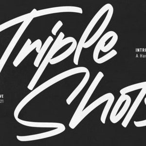 Triple Shots Handwritten Font Font, Funny Font, Script Font ...