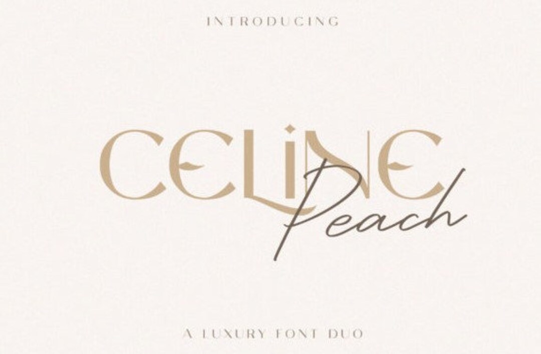 Celine Peach Font, Elegant Font, Calligraphy Font, Modern Font ...