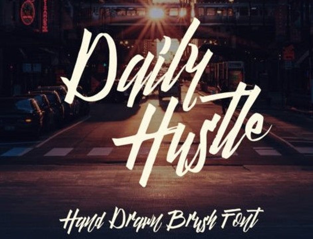 Daily Hustle Font, Thin Font, Retro Font, Fashion Font, Magazine Font ...