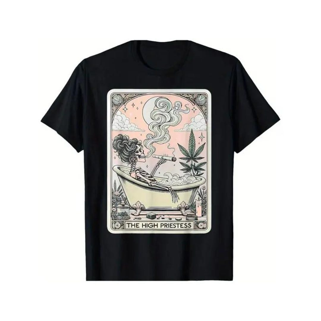 The High Priestess Tarot Card Funny T-shirt, Witchy Graphic Hoodie ...