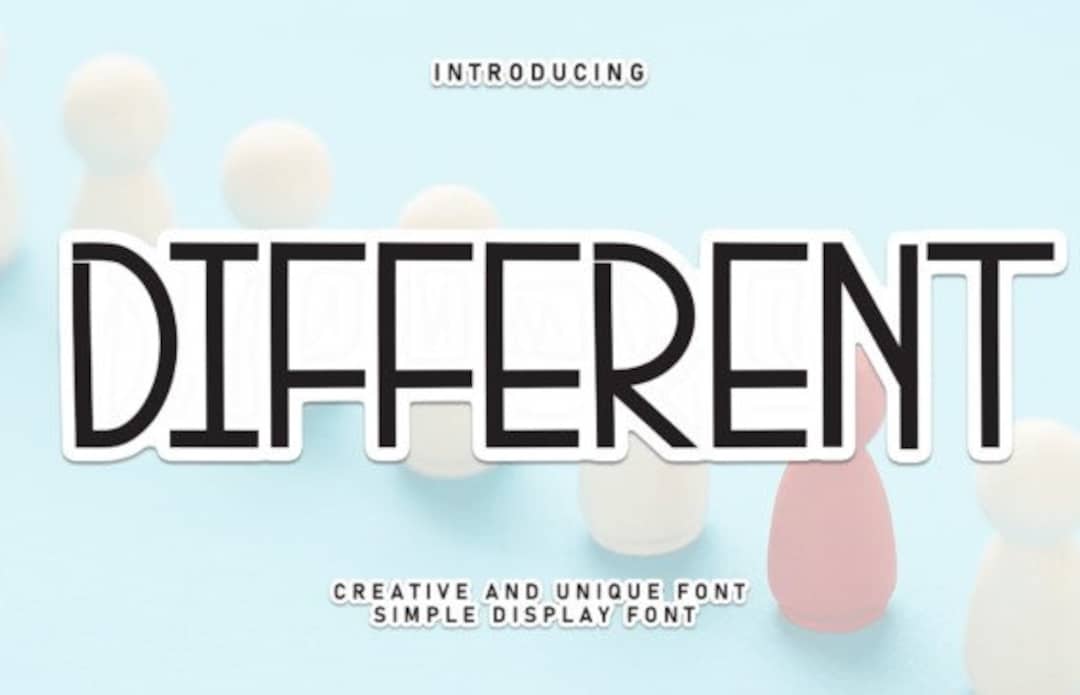 Different Font, Minimalist Font, Cricut Fonts, Casual Font, Modern Font ...