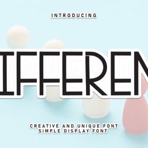 Different Font, Minimalist Font, Cricut Fonts, Casual Font, Modern Font ...