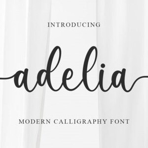 Adelia Font, Cute Fonts for Crafters, Rustic Fonts, Bold Fonts ...