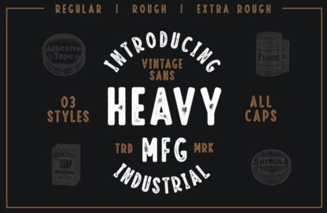 Heavy Mfg Font, Display Font, Script Font, Wedding Font, Modern Font ...