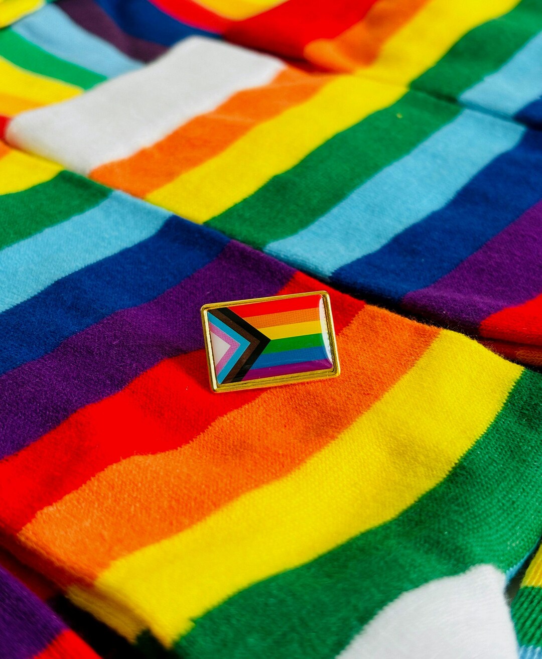 LGBTQ Rainbow Pin, Rainbow Flag Pin, Gay Pride Pin, Hard Enamel Lapel ...