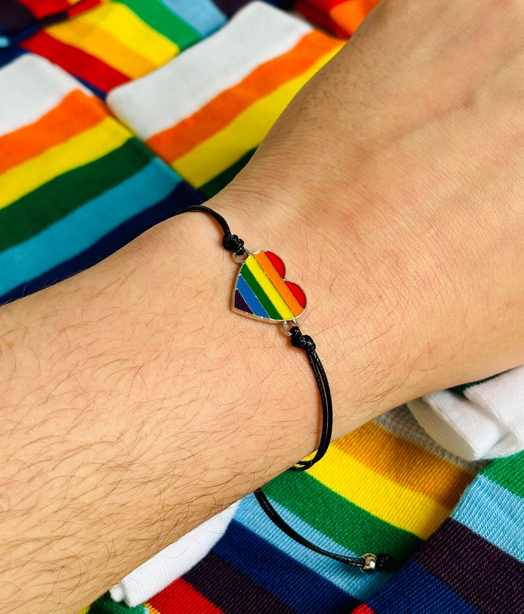 LGBTQ Pride Rainbow Bracelet, Rainbow Jewelry, Love is Love Bracelets ...