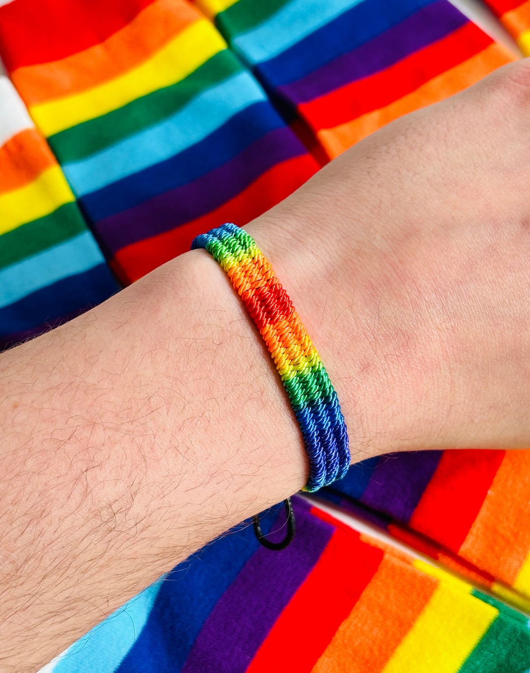 LGBTQ Rainbow Bracelet, Rainbow Jewelry, Pride Anklet, Queer Bracelets ...