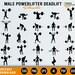 Male Powerlifter Deadlift Silhouette Svg, Clipart, Png, Dxf Silhouette ...