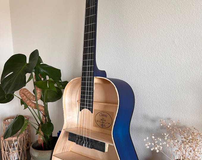 Holiday Gift Unique Guitar Shelf Wall Art, Home Décor Inspired by ...