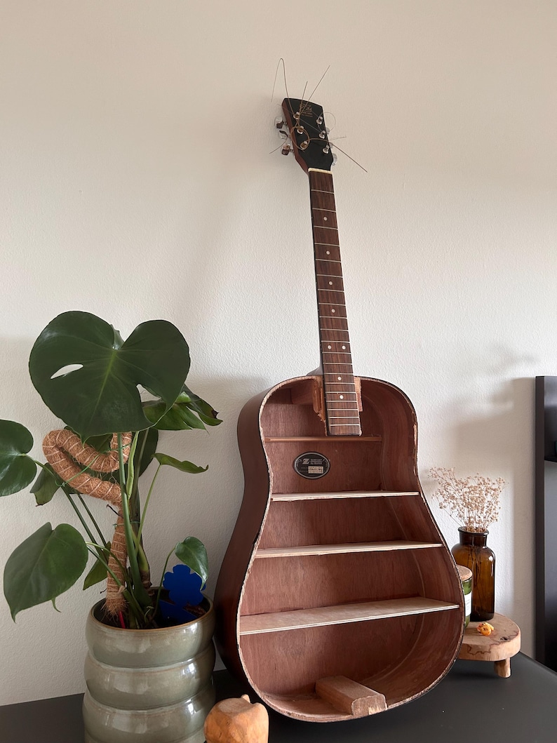 Guitar Shelf Wall Shelf Decoration Musical Instrument Case Shelf Shelf ...