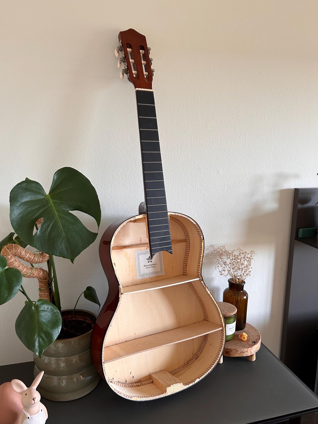 Guitar Shelf Wall Shelf Decoration Musical Instrument Case Shelf Shelf ...