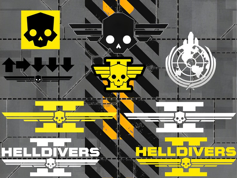 Helldivers Helldivers 2 20 Diseño PNG Paquete / DIY Camisa Calcomanía ...