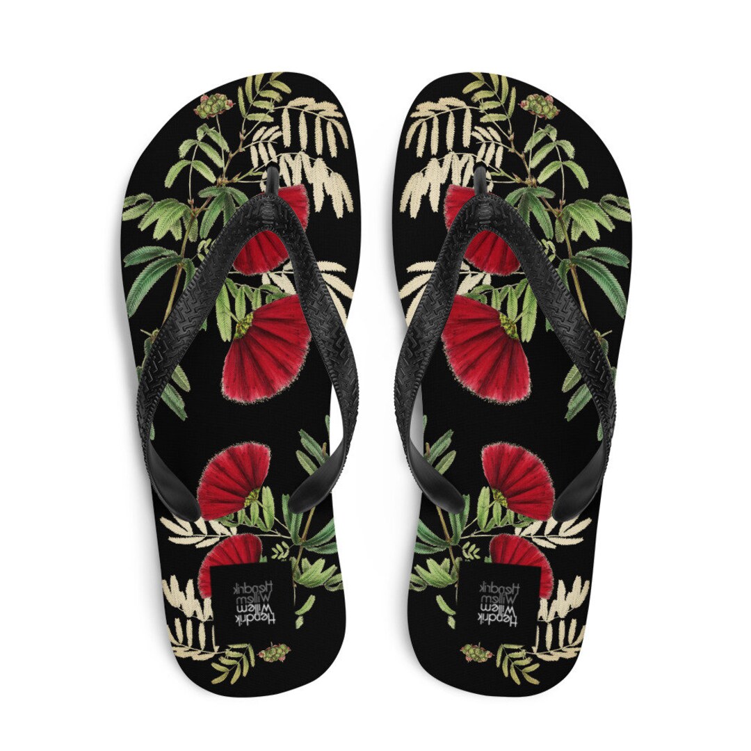 Black Japanese-inspired Flip-flops - Etsy