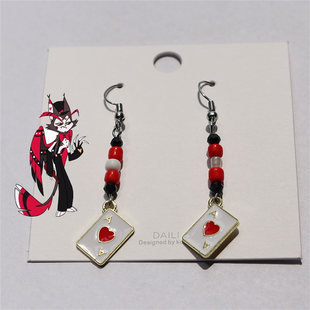 Hazbin Hotel Inspired Earrings Husk Earrings - Etsy