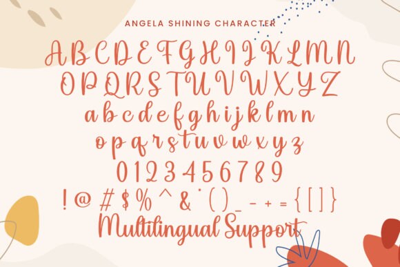 Angela Shining Font, Minimalist Font, Cricut Fonts, Casual Font, Modern ...