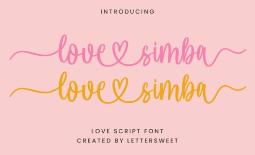 Love Simba Font, Minimalist Font, Cricut Fonts, Casual Font, Modern ...